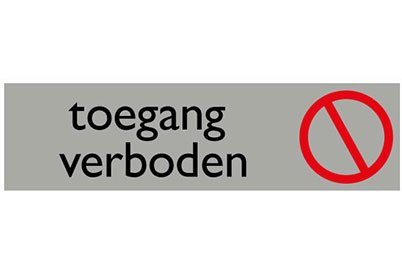 Pictogram Toegang verboden | Pictogrammen kopen op maat gemaakt