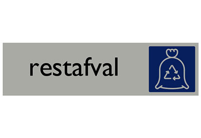 Pictogram Restafval| Pictogrammen kopen op maat gemaakt