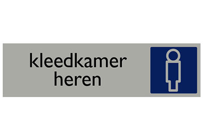 Pictogram Kleedkamer heren | Pictogrammen kopen op maat gemaakt