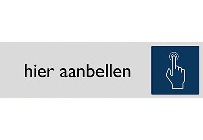 Pictogram Hier aanbellen | WC Pictogrammen kopen