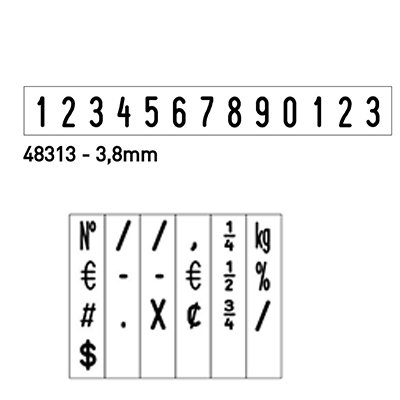 Cijferbandstempel Trodat 48313| Cijferstempels kopen